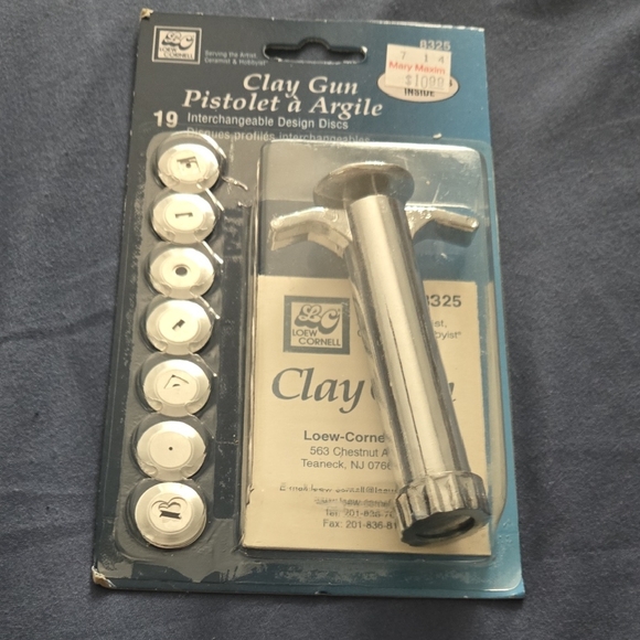 Loew & Cornell | Kitchen | Silver Clay Gun With Design Discs | Poshmark